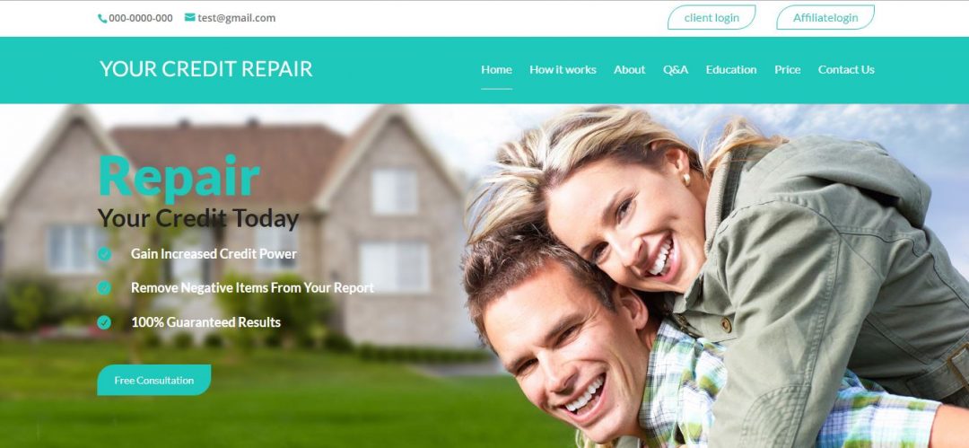 Your Credit Repair sample 4 | Credit Repair Website Templates